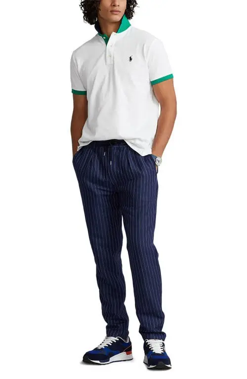 Polo Ralph Lauren Tailored Linen Blend Pinstriped Trousers