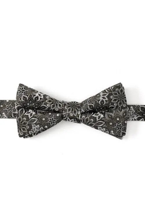 CUFFLINKS, INC. Floral Silk-jacquard Bow Tie - Black