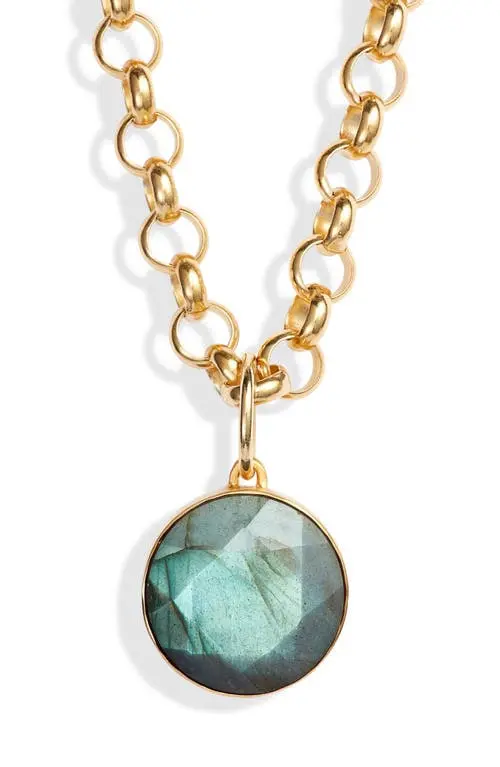 DEAN DAVIDSON Signature Collar Necklace With Labradorite Or Moonstone Pendant