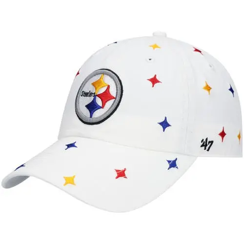 '47 Pittsburgh Steelers Multi Confetti Clean Up Adjustable Hat