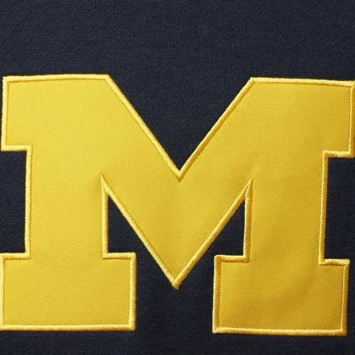 COLOSSEUM Michigan Wolverines Big Logo Team Pullover Hoodie