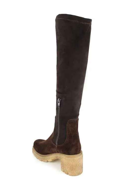 ZIGI Over-the-knee Platform Boot - Brown