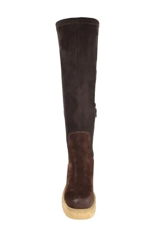 ZIGI Over-the-knee Platform Boot - Brown