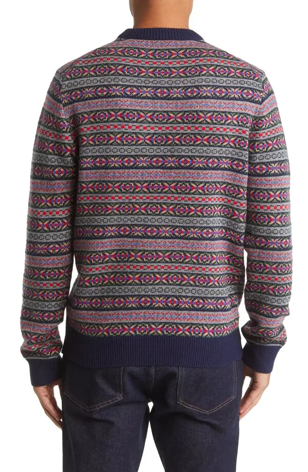 French Connection Fair Isle Crewneck Sweater