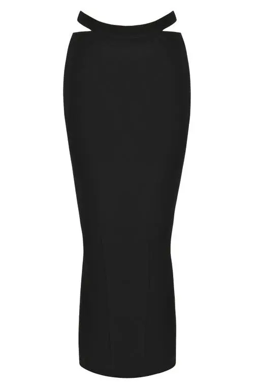 House Of Cb Martinez Cutout Maxi Skirt