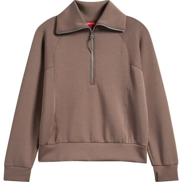 Spanx Airessentials Half Zip Sweatshirt - Ironstone