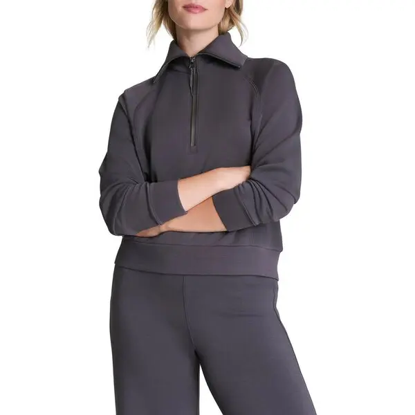 Spanx Airessentials Half Zip Sweatshirt - Storm