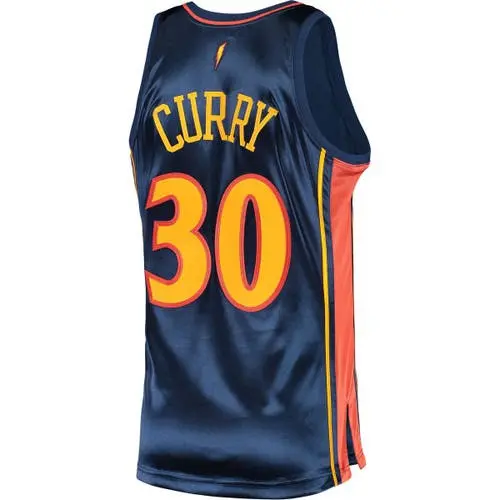 Mitchell & Ness Stephen Curry Golden State Warriors 2009/10 Hardwood Classics Authentic Jersey - Navy