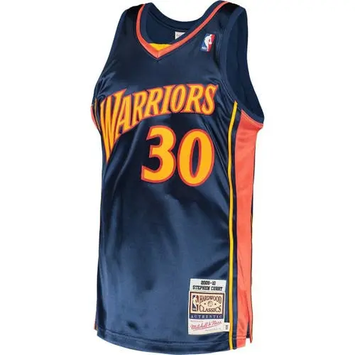 Mitchell & Ness Stephen Curry Golden State Warriors 2009/10 Hardwood Classics Authentic Jersey - Navy