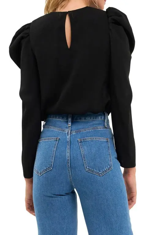 English Factory Puff Shoulder Top