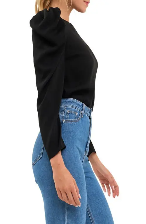 English Factory Puff Shoulder Top