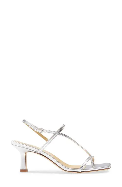 AeydĒ Elise Slingback Sandal - Laminated Silver
