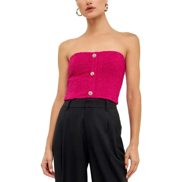 Endless Rose Strapless Crop Top
