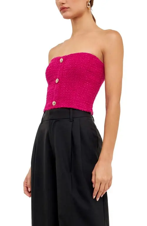 Endless Rose Strapless Crop Top