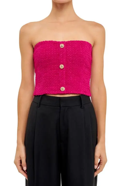 Endless Rose Strapless Crop Top
