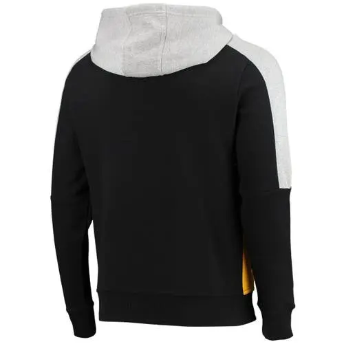 STARTER Pittsburgh Steelers Color Block Full-zip Hoodie - Black