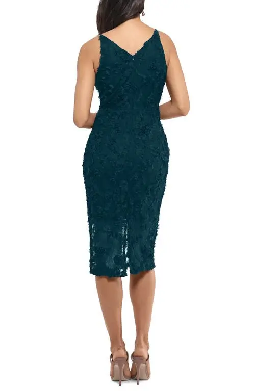 Xscape Evenings Floral Appliqu Cocktail Dress - Hunter | Editorialist