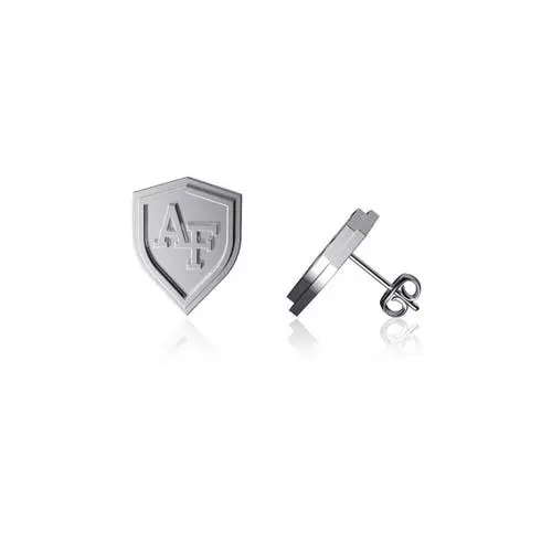 DAYNA DESIGNS Air Force Falcons Team Logo Post Earrings - Silver