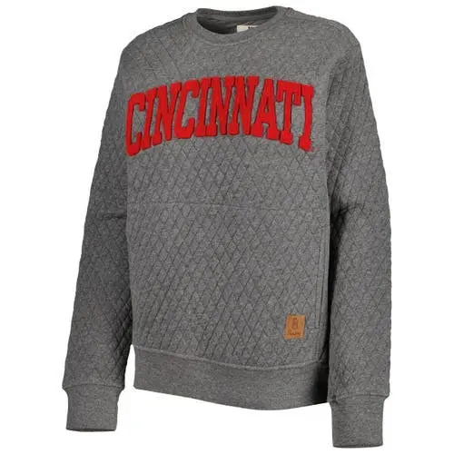 PRESSBOX Cincinnati Bearcats Moose Quilted Pullover Sweatshirt
