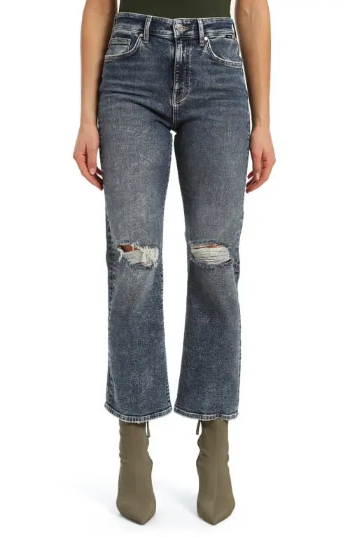 MAVI Barcelona High Waist Ripped Crop Jeans
