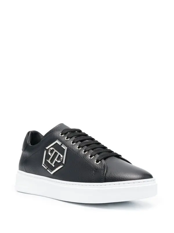 Philipp Plein Hexagon Logo Sneakers - Black