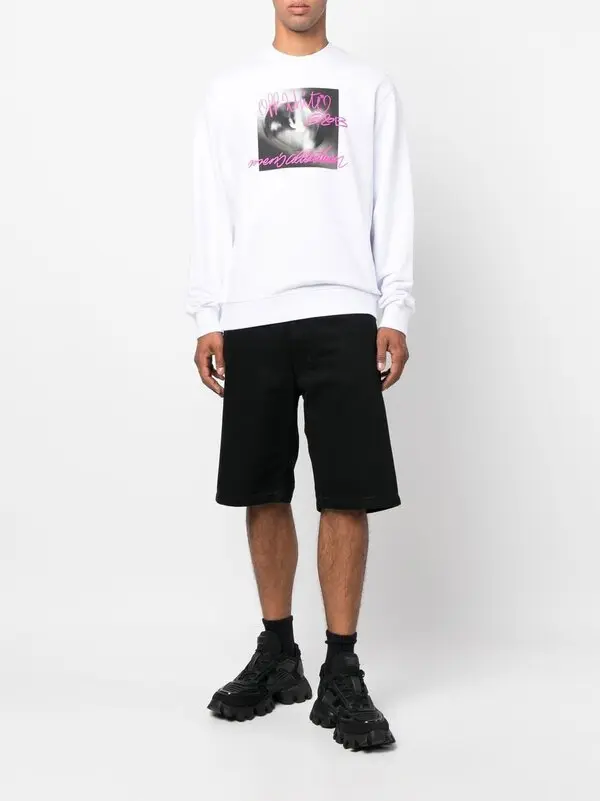 Off-White Graphic-print Crewneck Sweatshirt