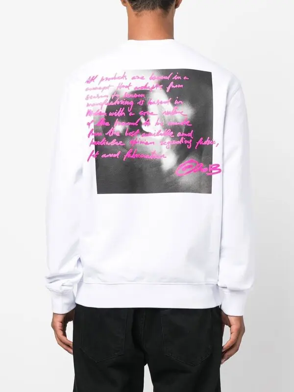 Off-White Graphic-print Crewneck Sweatshirt