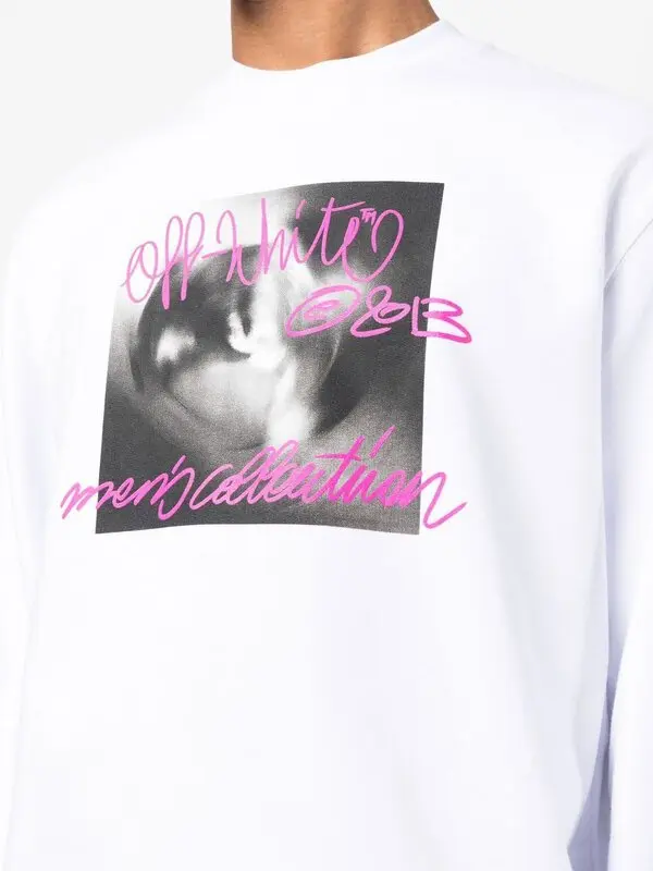 Off-White Graphic-print Crewneck Sweatshirt