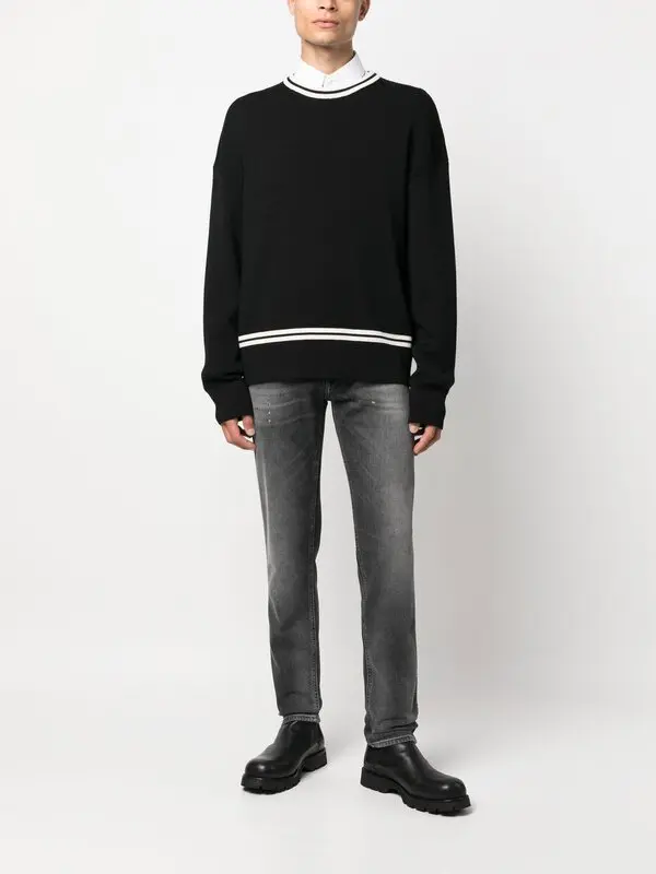 Emporio Armani Slim-cut Stonewashed Jeans
