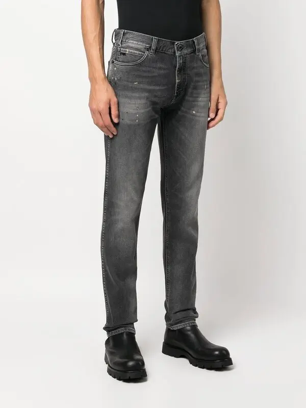 Emporio Armani Slim-cut Stonewashed Jeans