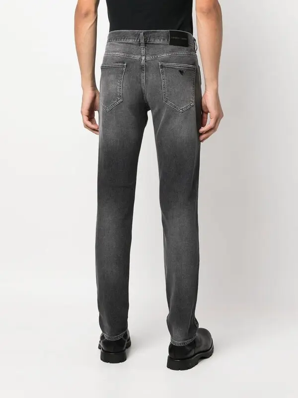 Emporio Armani Slim-cut Stonewashed Jeans