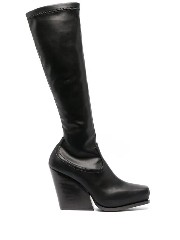 Stella McCartney 105mm Wedge-heel Knee-length Boots - Black