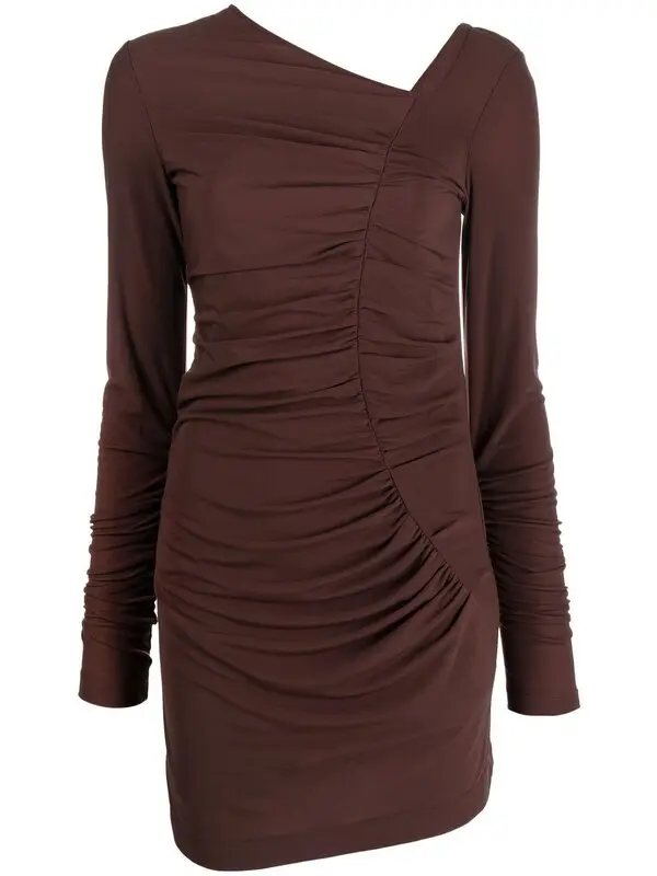 Helmut Lang Draped Asymmetric Dress