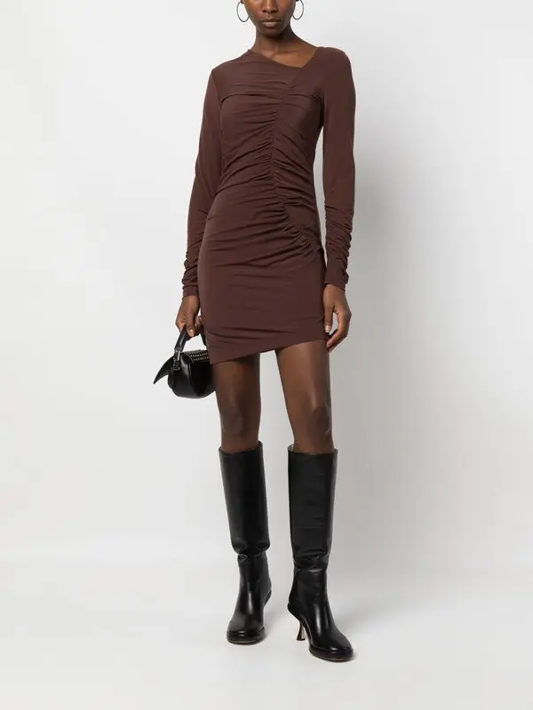 Helmut Lang Draped Asymmetric Dress
