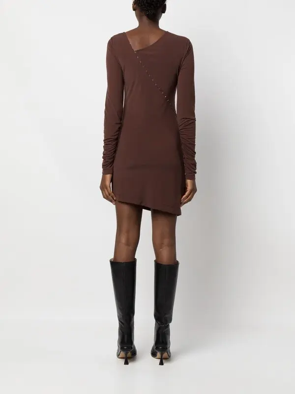 Helmut Lang Draped Asymmetric Dress