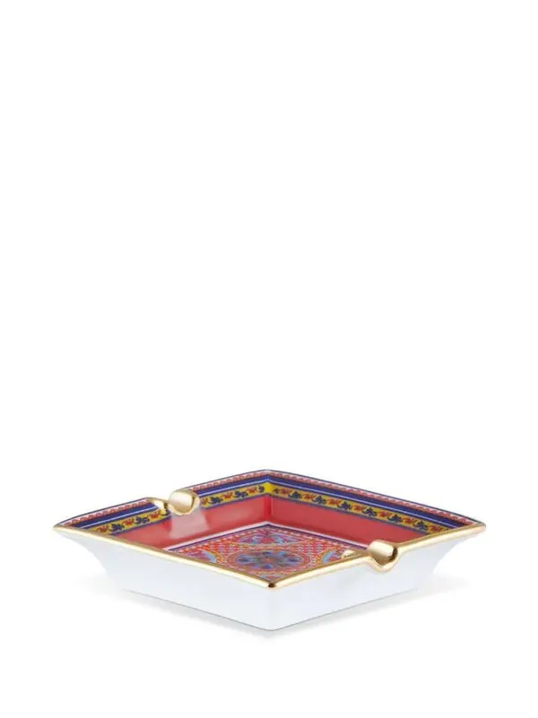 Dolce & Gabbana Contrasting-pattern Porcelain Ash-tray