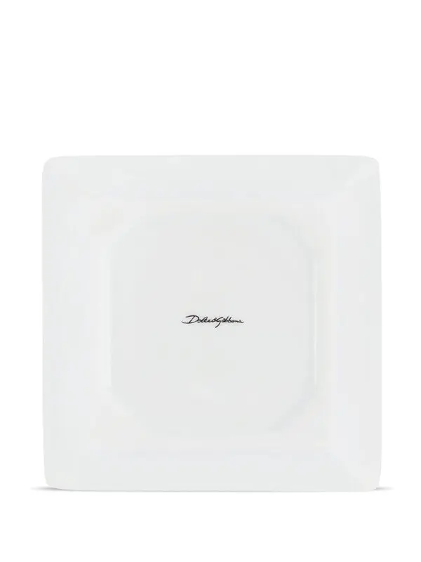 Dolce & Gabbana Contrasting-pattern Porcelain Ash-tray