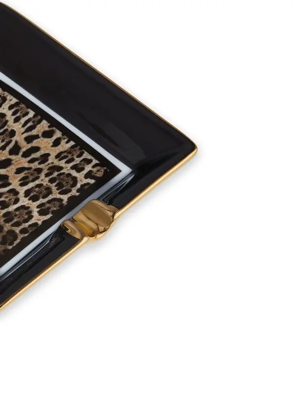Dolce & Gabbana Leopard-print Porcelain Ash-tray