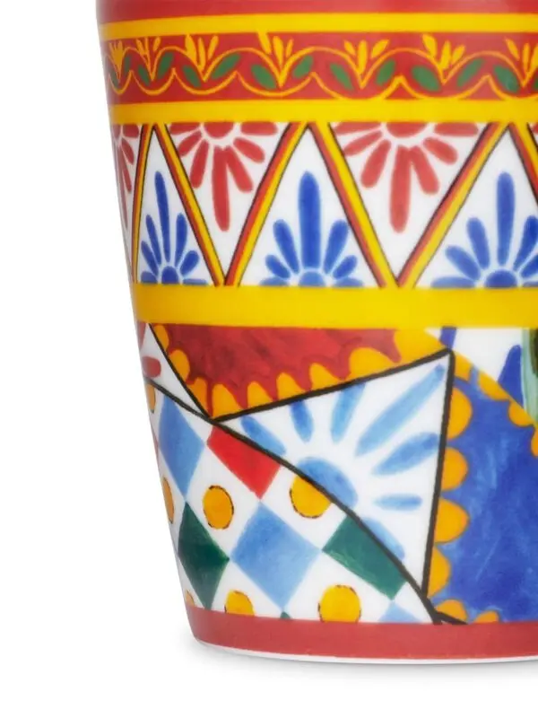 Dolce & Gabbana Carretto Siciliano Porcelain Mug - White