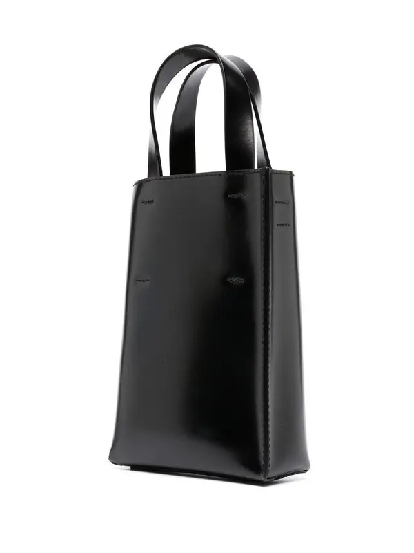 Marni Museo Nano Leather Tote Bag - Black