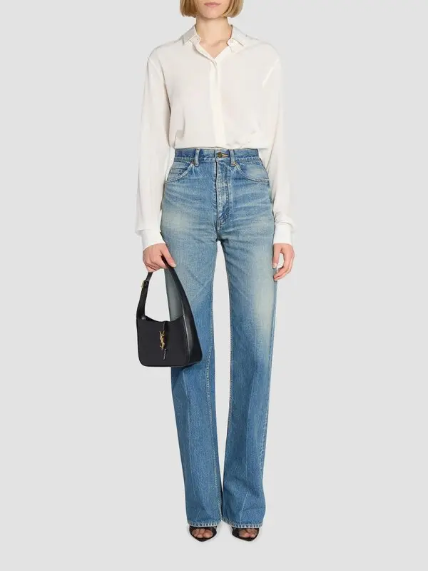 Saint Laurent Le 5 À 7 Hobo Bag - Nero