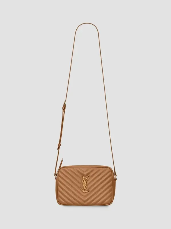 Saint Laurent Lou Camera Shoulder Bag - Cinnamon