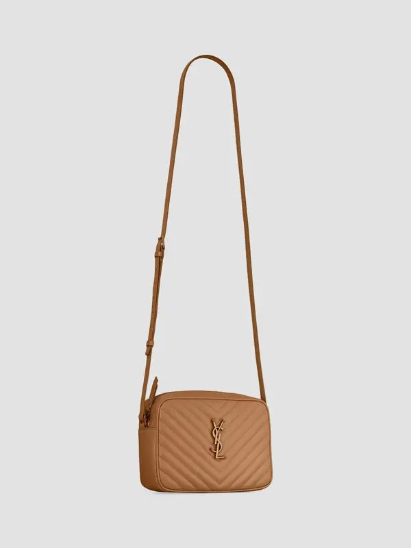 Saint Laurent Lou Camera Shoulder Bag - Cinnamon