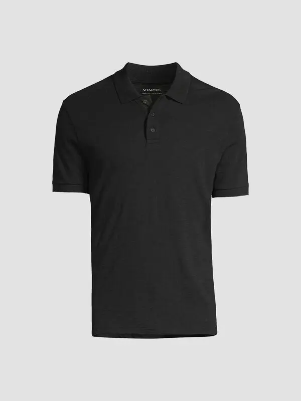 Vince Classic Polo Shirt - Black