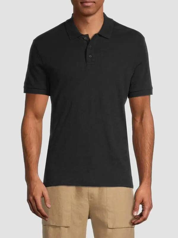 Vince Classic Polo Shirt - Black