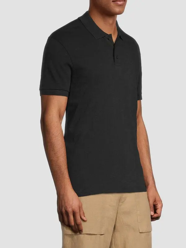 Vince Classic Polo Shirt - Black