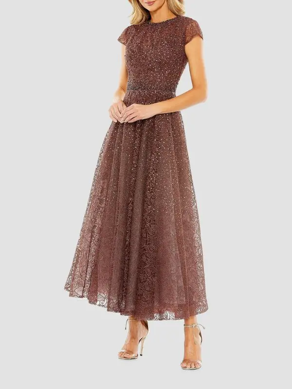 Mac Duggal A-line Midi-dress