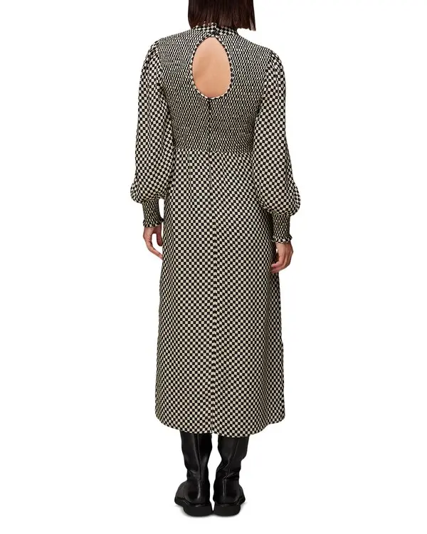 Whistles Darcie Checkerboard Midi Dress