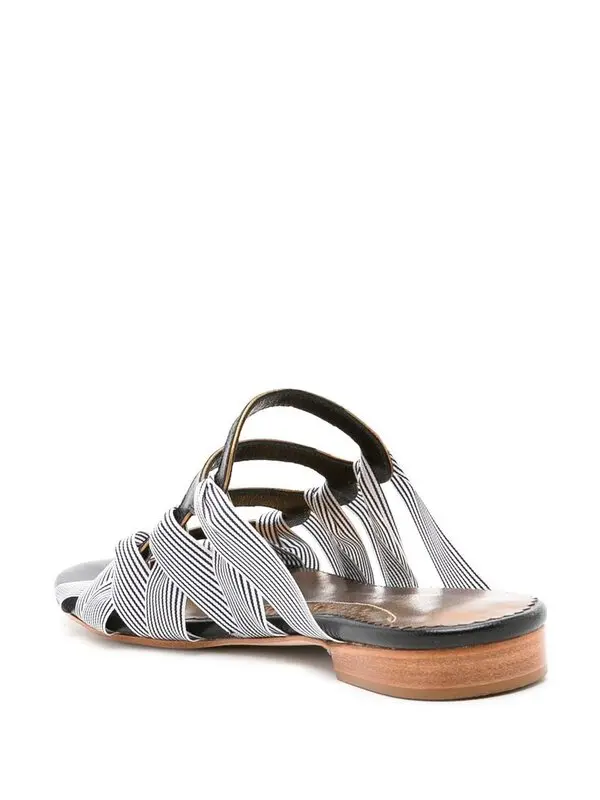 STUDIO CHOFAKIAN Mia Strap-design Flat Sandals