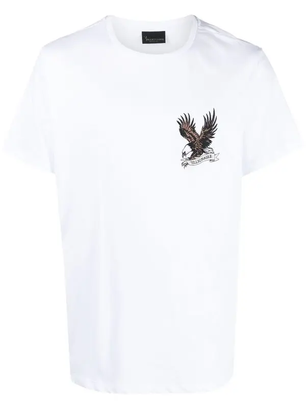 BILLIONAIRE Logo-print Short-sleeved T-shirt - White